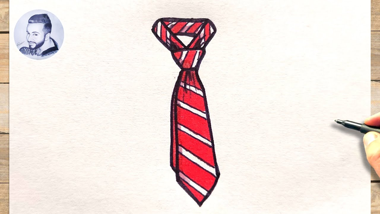 Comment dessiner une cravate facilement - YouTube