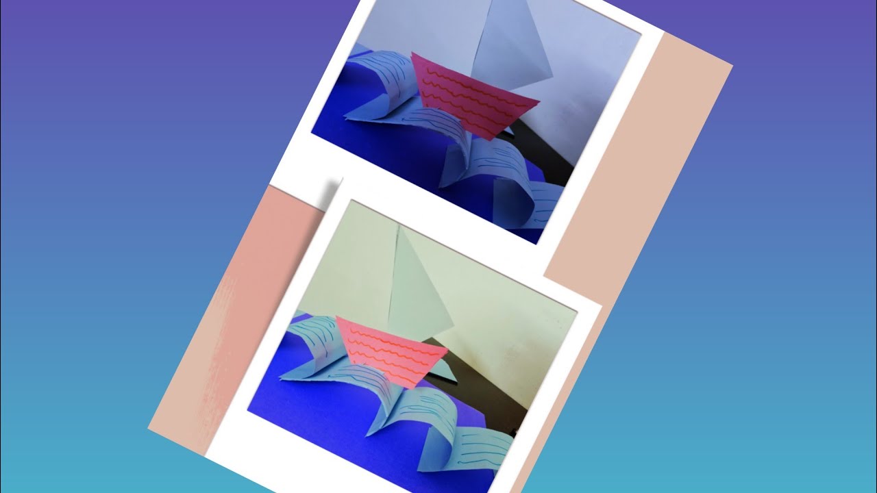 How to make 2D Sailboat Easy origami paper boat Tutorial by Sumati ...