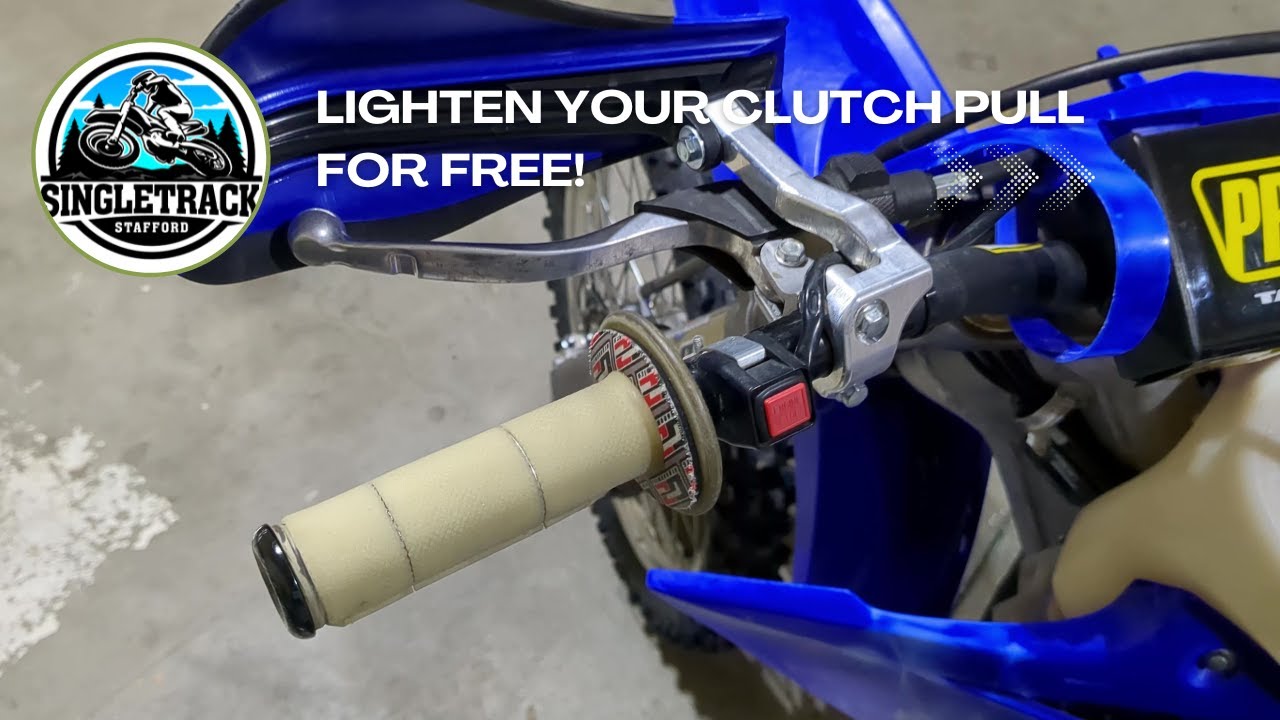 Lighten your clutch pull for free! | YZ250X - YouTube