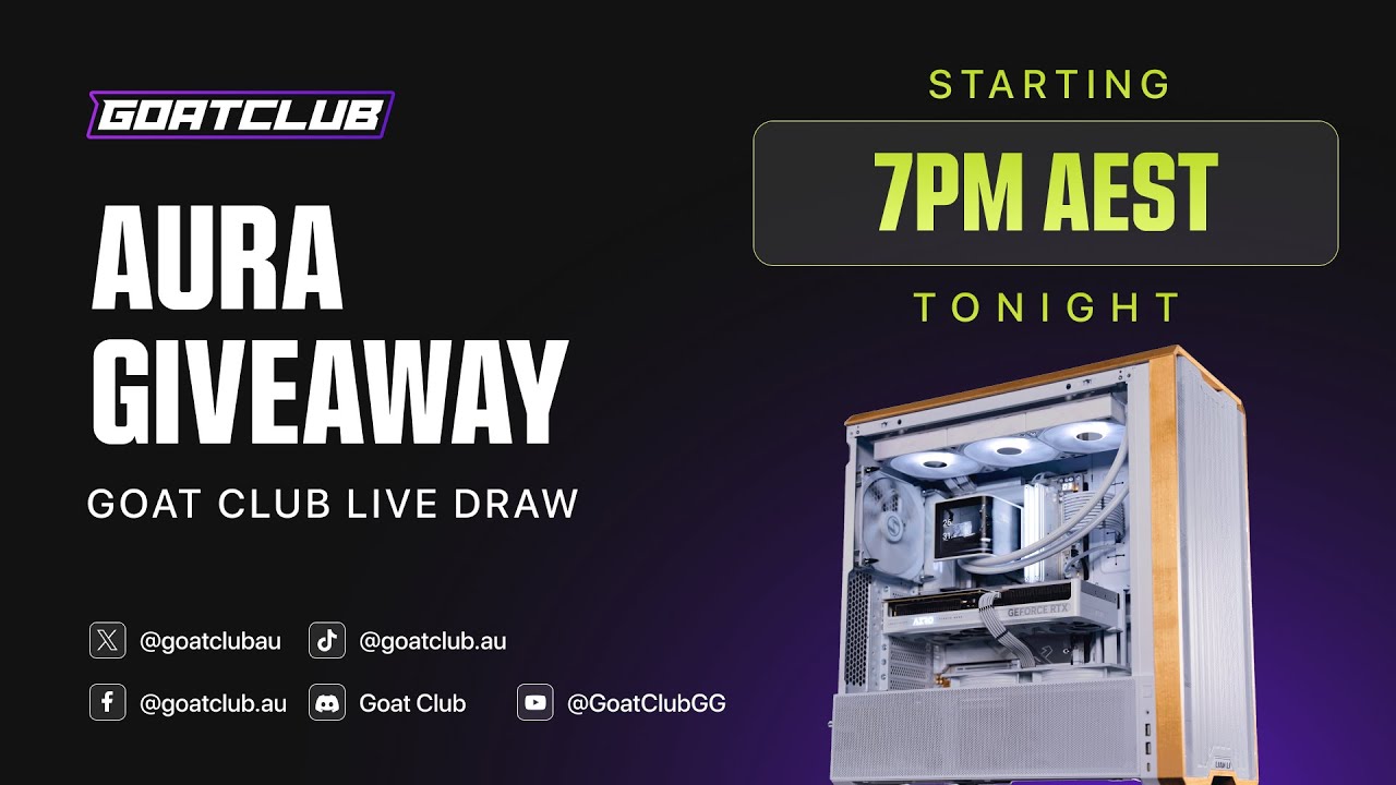 GOAT CLUB LIVESTREAM - AURA GIVEAWAY - YouTube