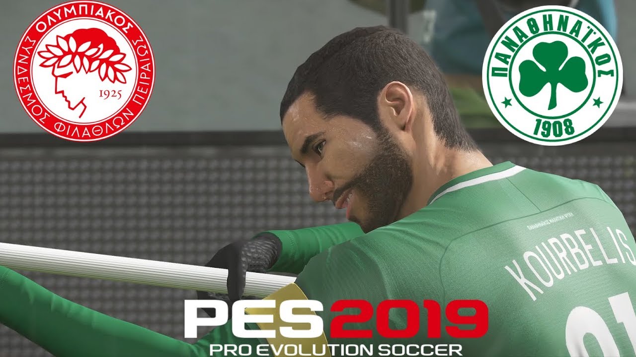 Pro Evolution Soccer 2019: Παναθηναϊκός - Ολυμπιακός - YouTube