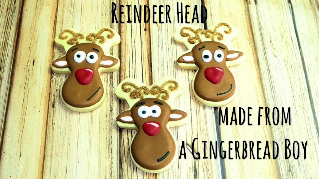 Reindeer Cookie using Gingerbread Boy - YouTube