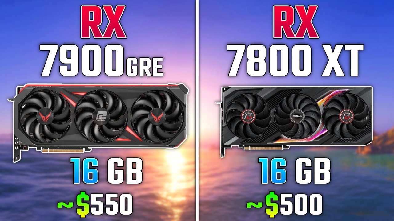 RX 7900 GRE vs RX 7800 XT + R7 7800X3D | Test in 7 Games - YouTube