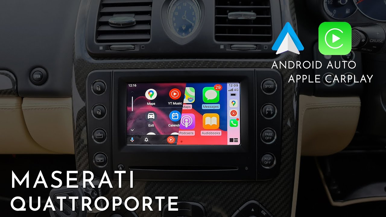 Maserati Quattroporte - Apple CarPlay & Android Auto Integration - YouTube