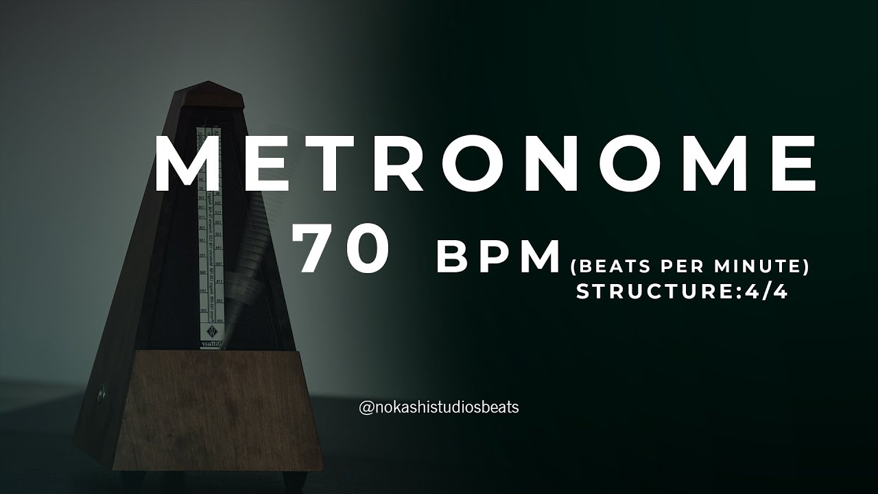70 BPM Metronome - YouTube