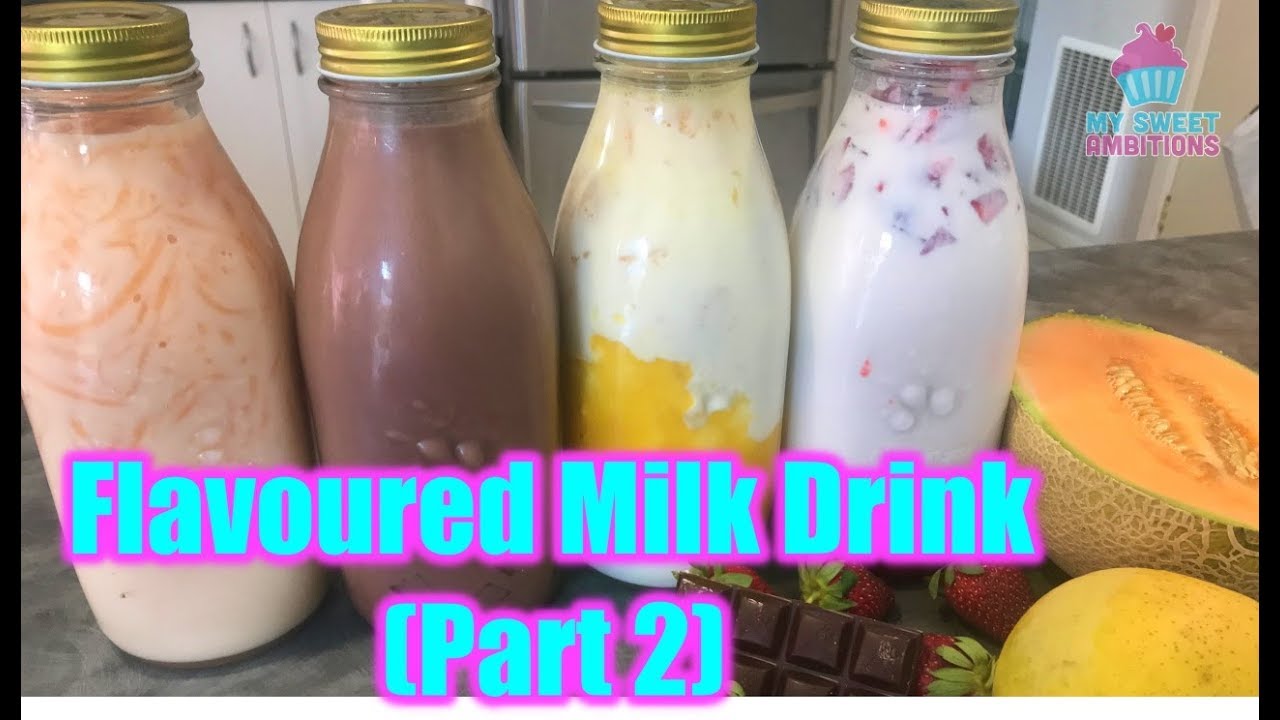 Flavoured Milk Drink (Part 2) Chocolate and Rock Melon - YouTube