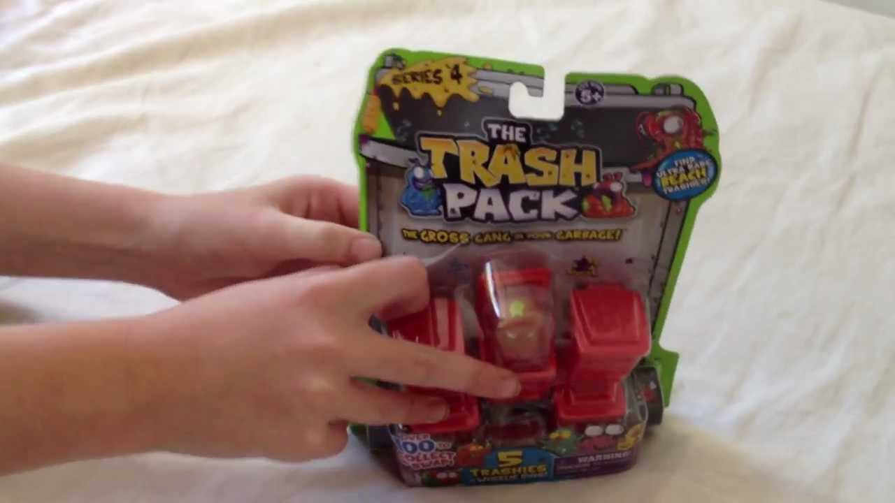 Trash Pack Series 4 Unbox Brown Sneeze Burger - YouTube