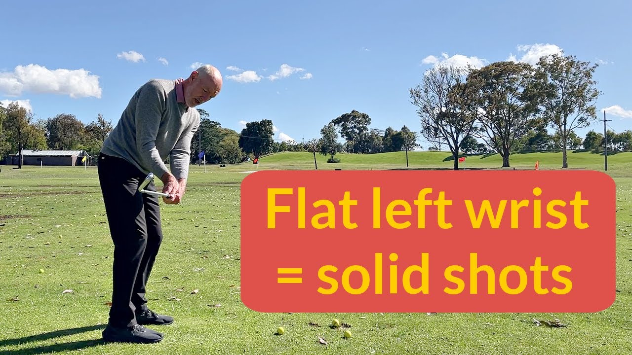 Flat left wrist and clubface control - YouTube