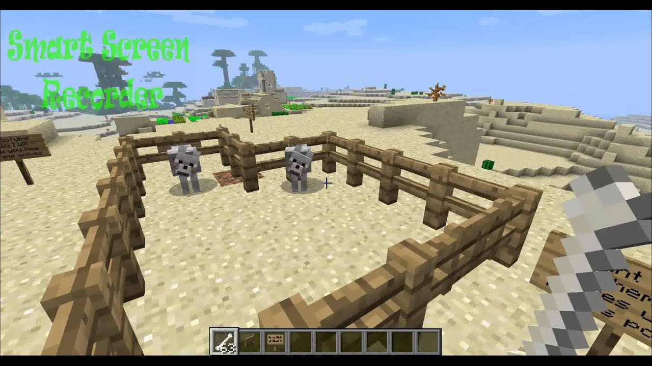 How to tame a wolf in Minecraft - YouTube