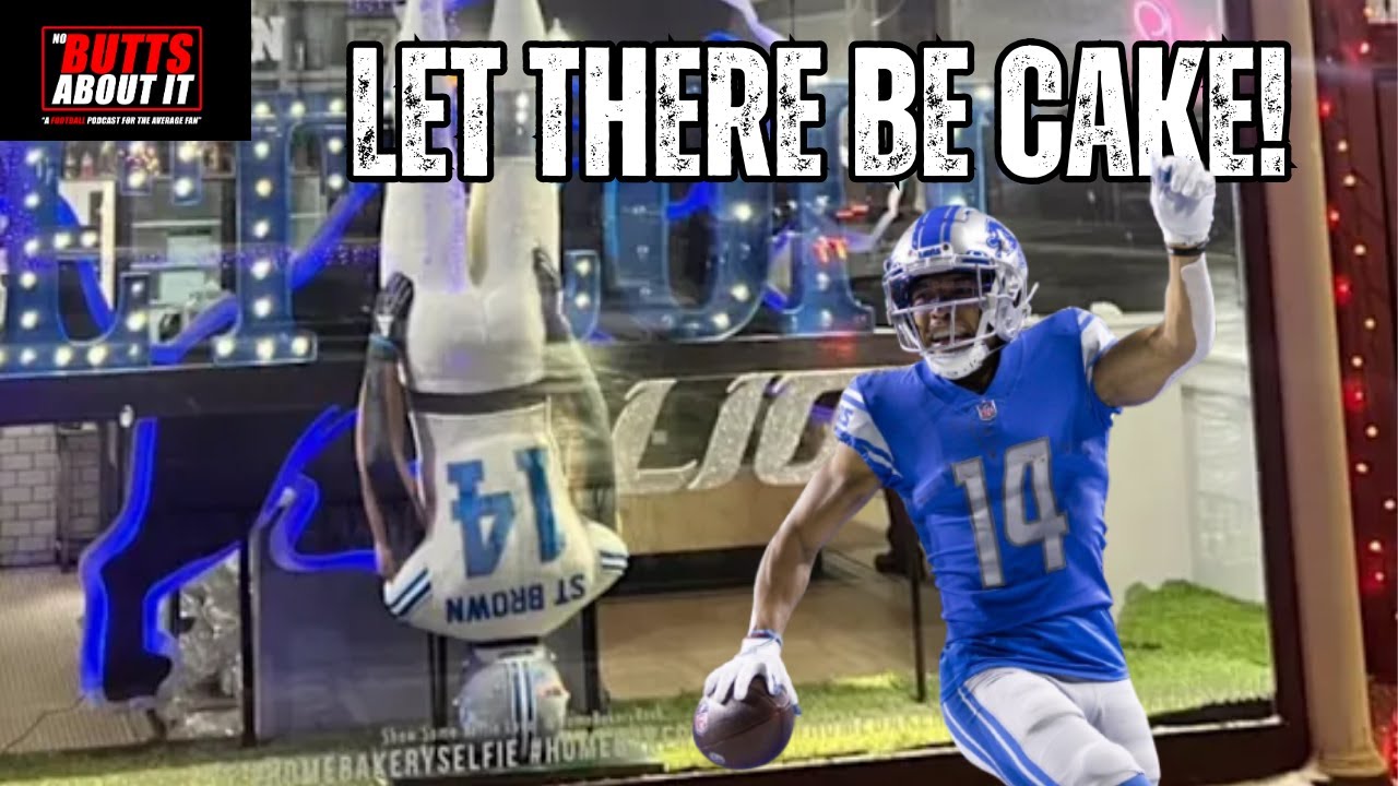 Reacting To The Life-Size Amon-Ra St. Brown Cake! - YouTube