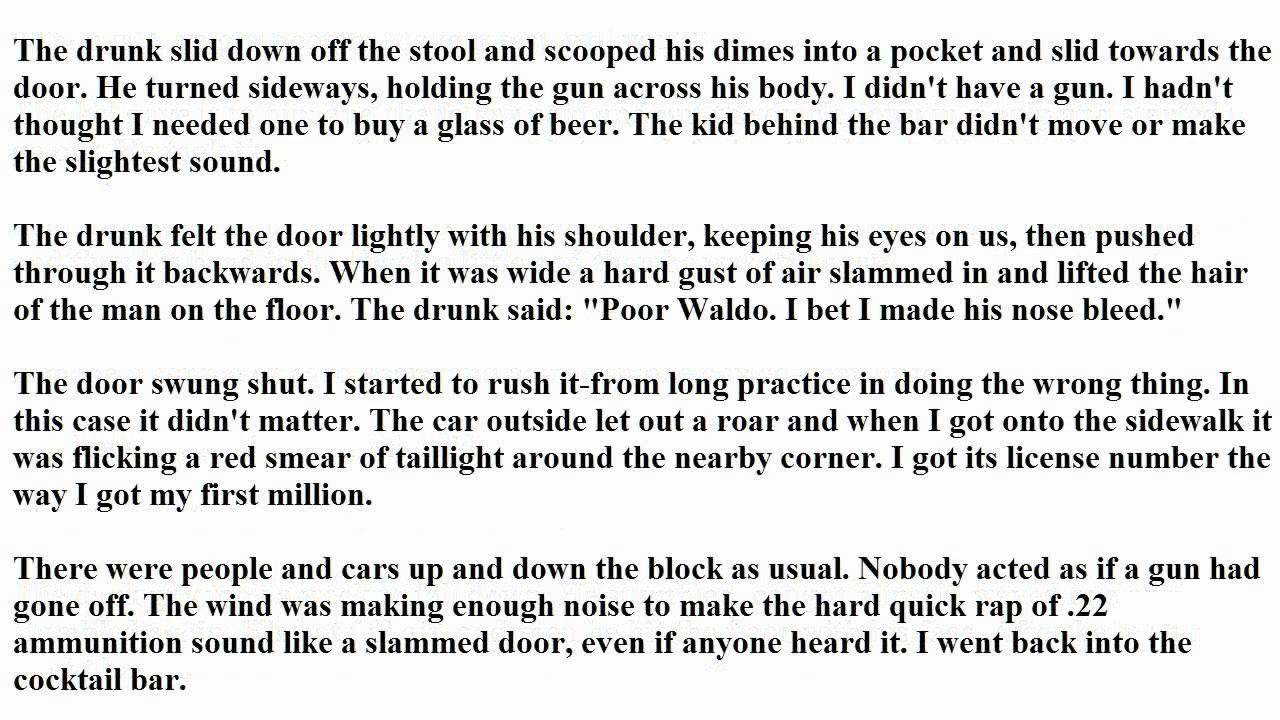 Red Wind Chapter One by Raymond Chandler (read by Tom O'Bedlam) - YouTube