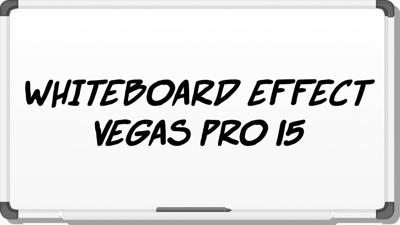 Vegas Pro 15: How To Make A Whiteboard Effect - Tutorial #313 - YouTube