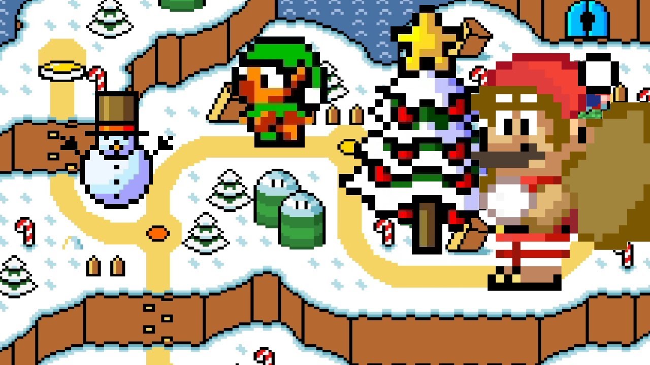 Super Mario rescues Santa Claus • Super Mario World ROM Hack (Demo ...