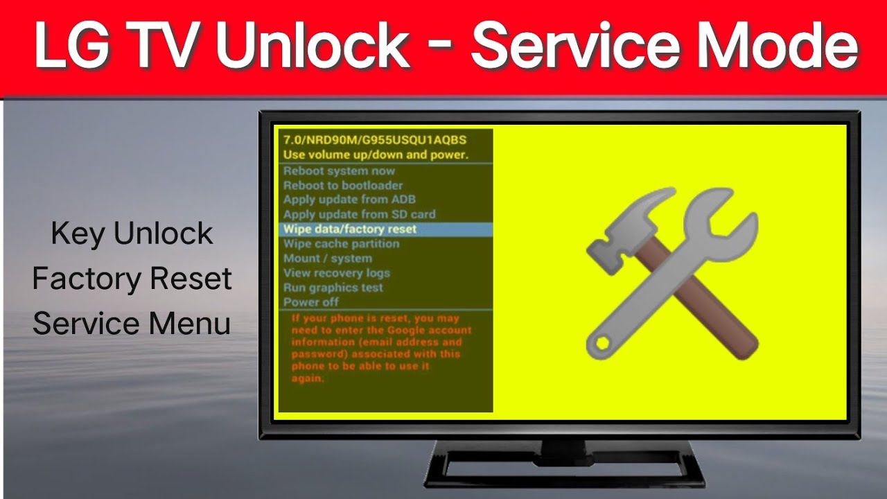 LG TV Service Menu And Factory Settings | Keys Lock Problem Solved On ...