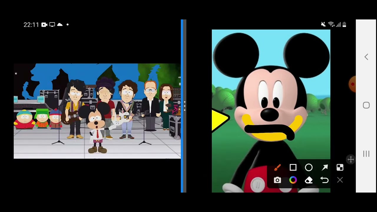 Mickey mouse react south park mickey mouse loses - YouTube