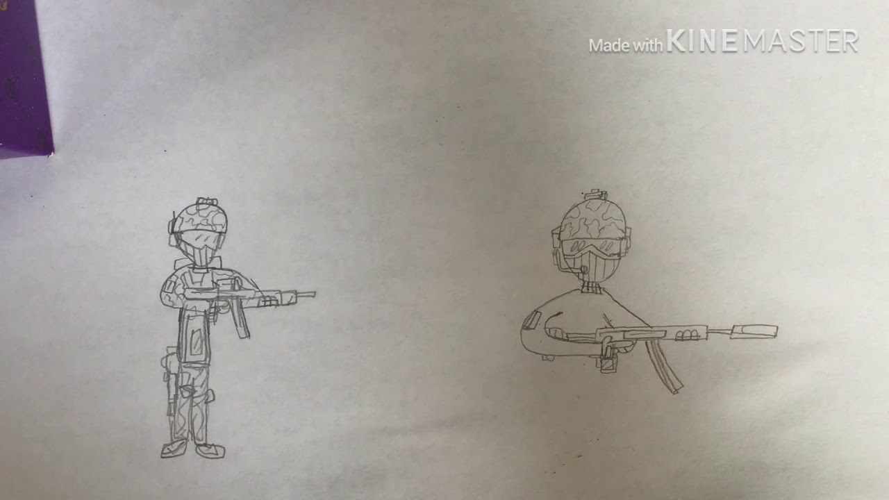 How to draw soldier - YouTube