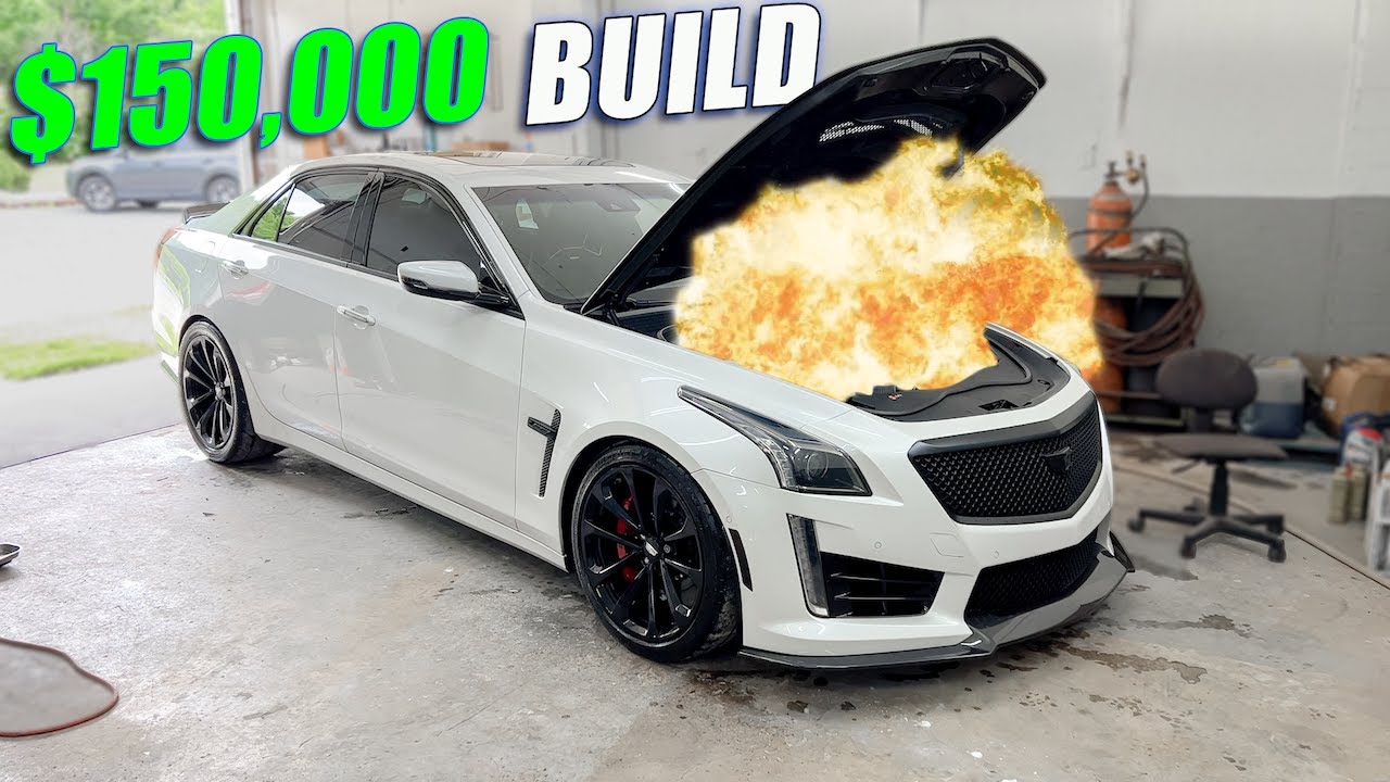 Fuel Line Issues on The Holy Grail Cadillac CTS-V 1100hp - YouTube