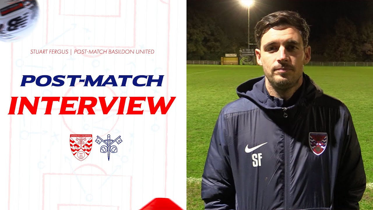 Stuart Fergus | Post-Match Basildon United - YouTube