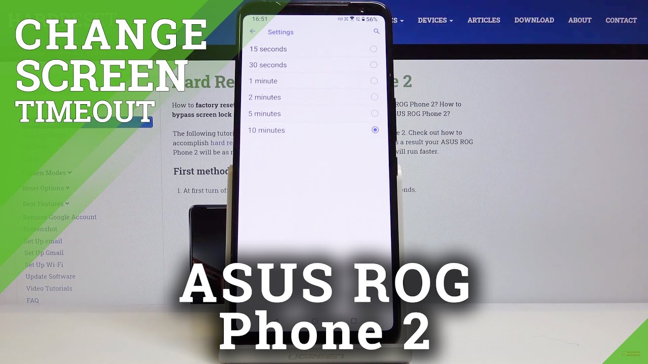 How to Activate Screen Timeout on ASUS ROG Phone 2 – Screen Timeout ...