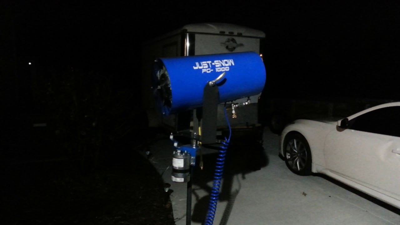 Snow Fan Gun with Oscillator - YouTube