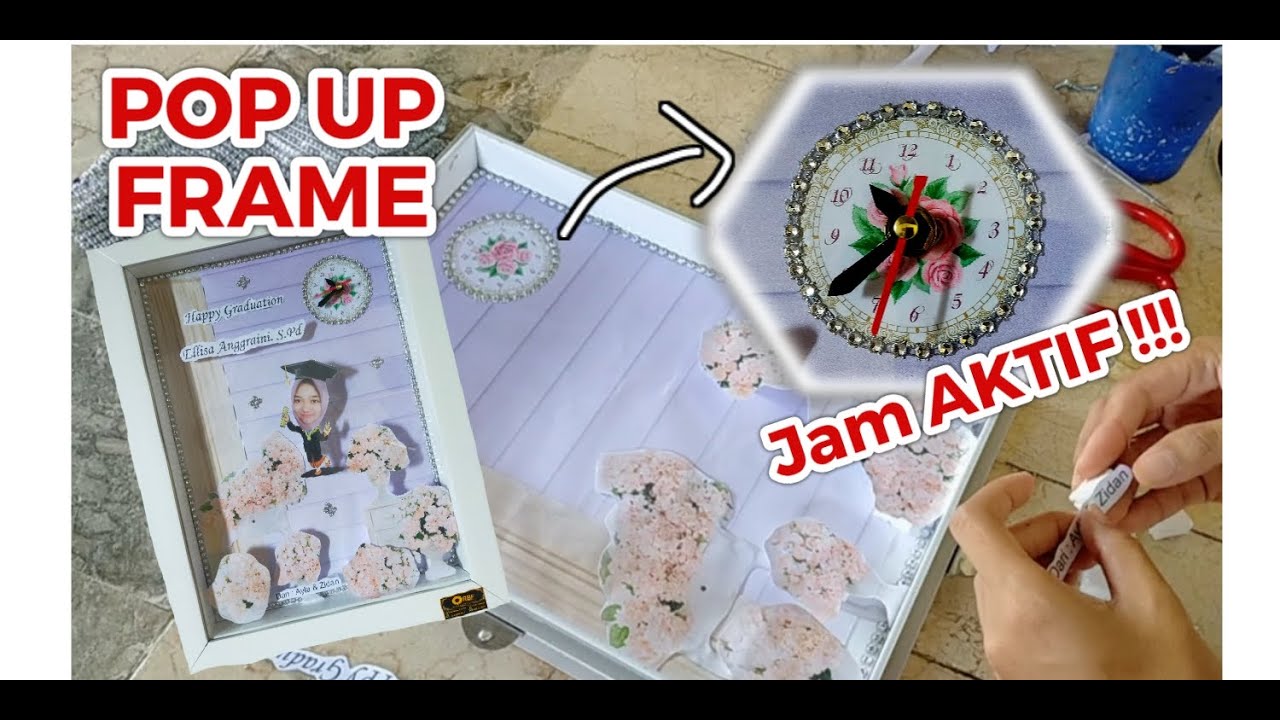 CARA Membuat pop up frame 3D sangat mudah!!! - YouTube