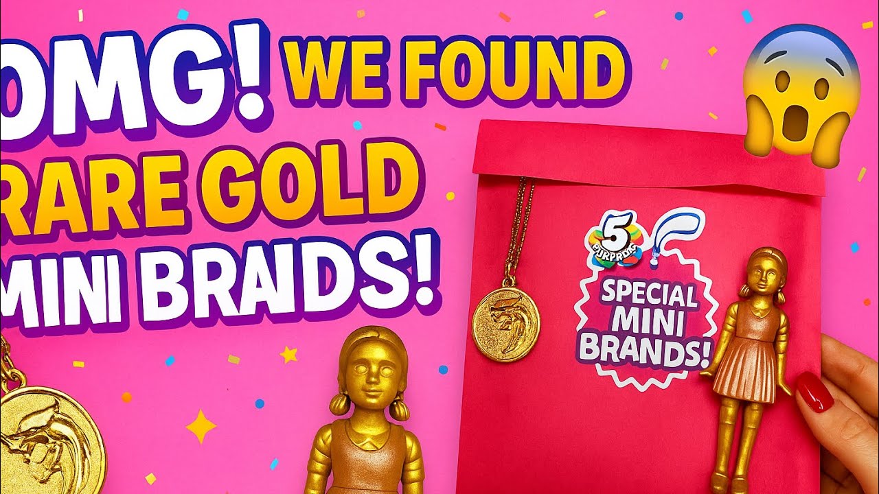 😱OMG! We Found RARE GOLD Mini Brands! 🎁🤩 #minibrands #surprise #mystery ...