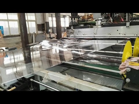 PET sheet extrusion line PET sheet making machine - YouTube