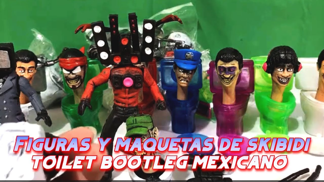 Figuras y maquetas de skibidi toilet bootleg mexicano - YouTube