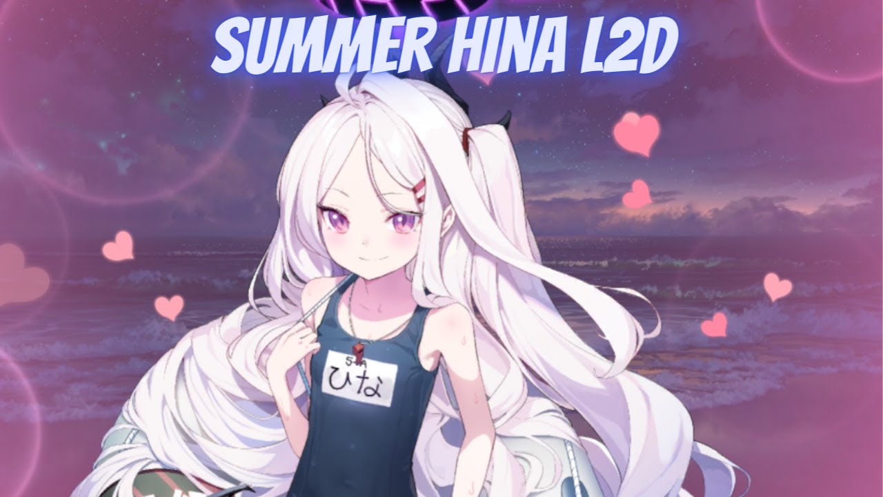 Blue Archive L2D Memory for Swimsuit Hina. She has the cutest smile ...