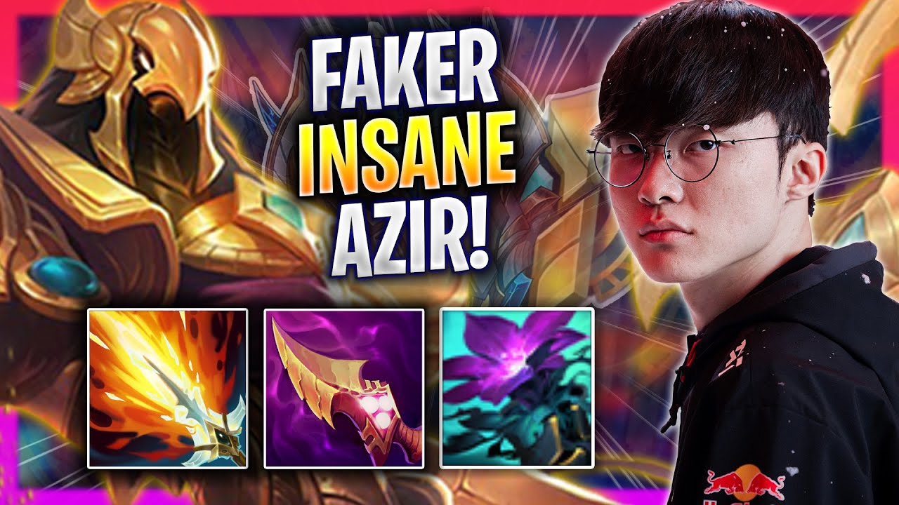 FAKER IS INSANE WITH AZIR! - T1 Faker Plays Azir MID vs Leblanc ...