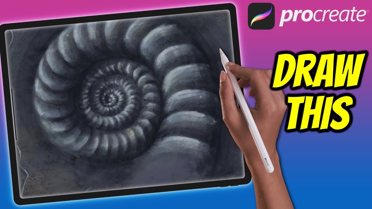 2 Fossil Designs in 1- Procreate tutorial 134 - YouTube