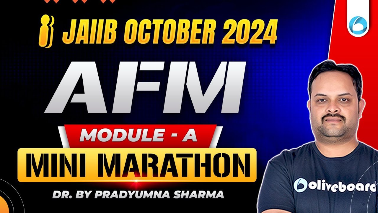 JAIIB AFM Mini Marathon Module A | JAIIB October 2024 | JAIIB AFM ...