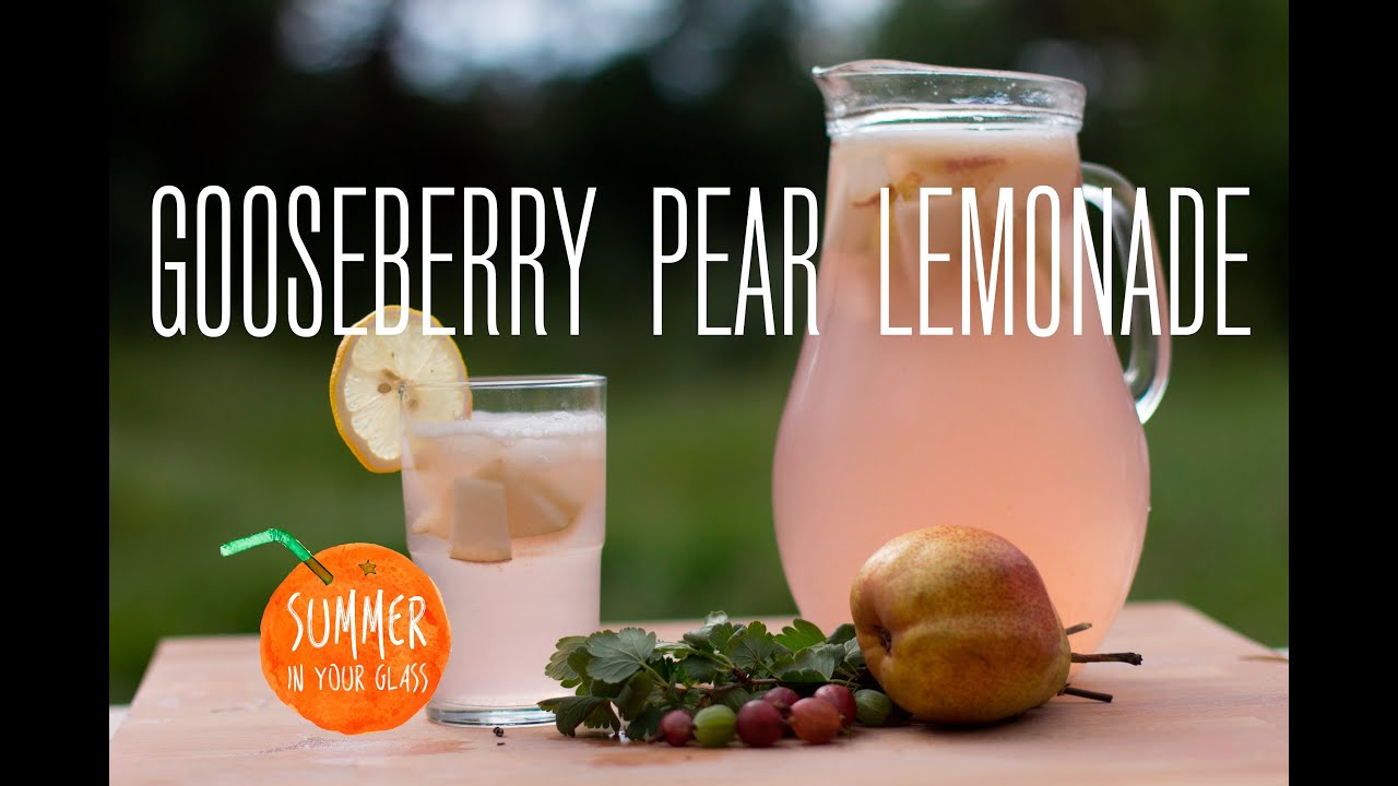 Gooseberry Pear Lemonade: home made lemonade recipe - YouTube