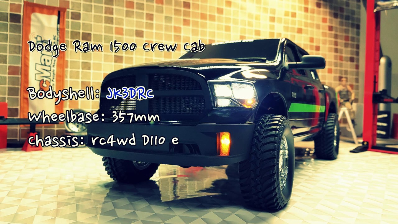 3D printed RC body - 2014 Dodge Ram 1500 Crew Cab Test run - YouTube
