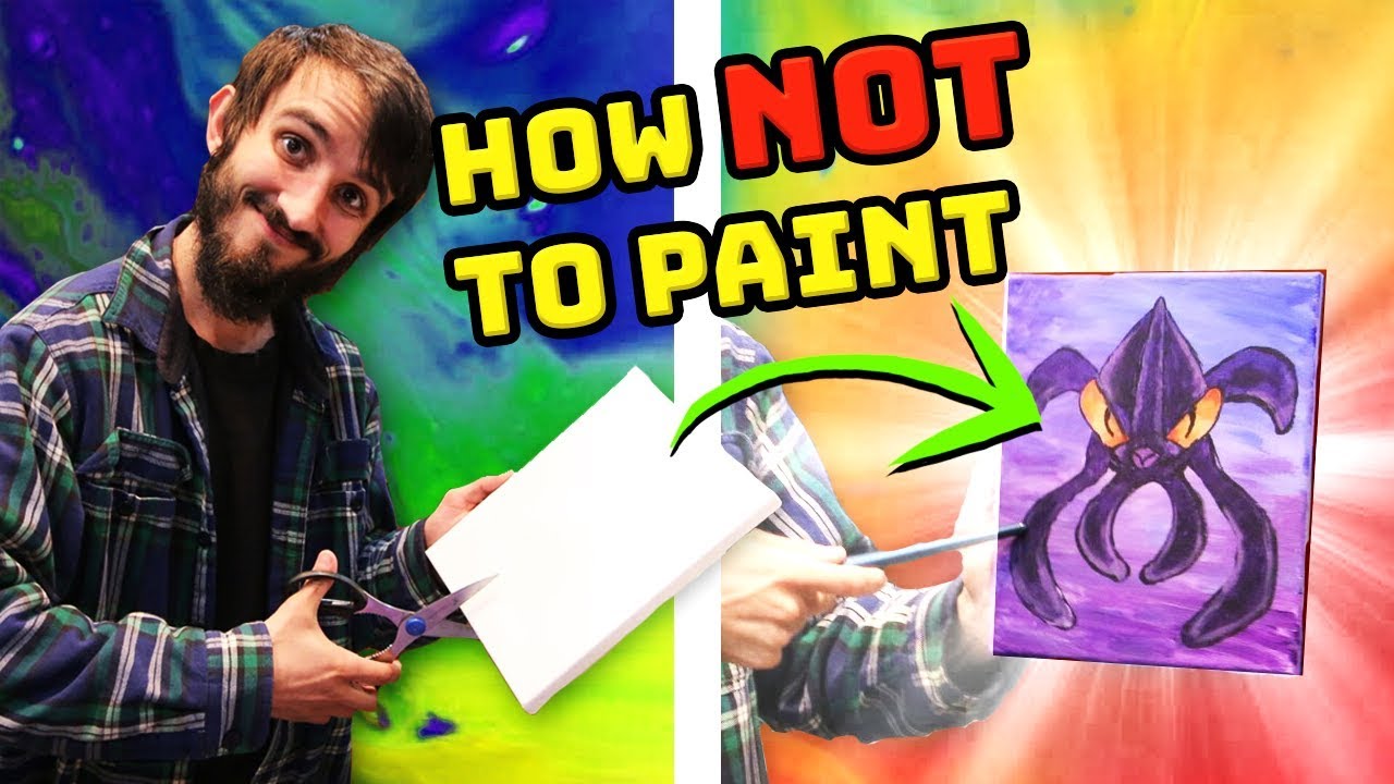 HOW NOT TO PAINT WITH KRAKEN KID! (Minecraft Real Life Challenge) - YouTube