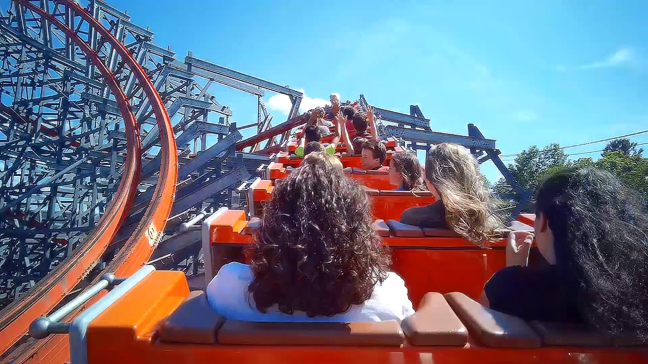 Wicked Cyclone Roller Coaster - YouTube