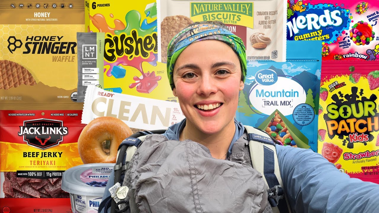 What I Eat in a Day of Hiking | Easy Trail Snacks - YouTube