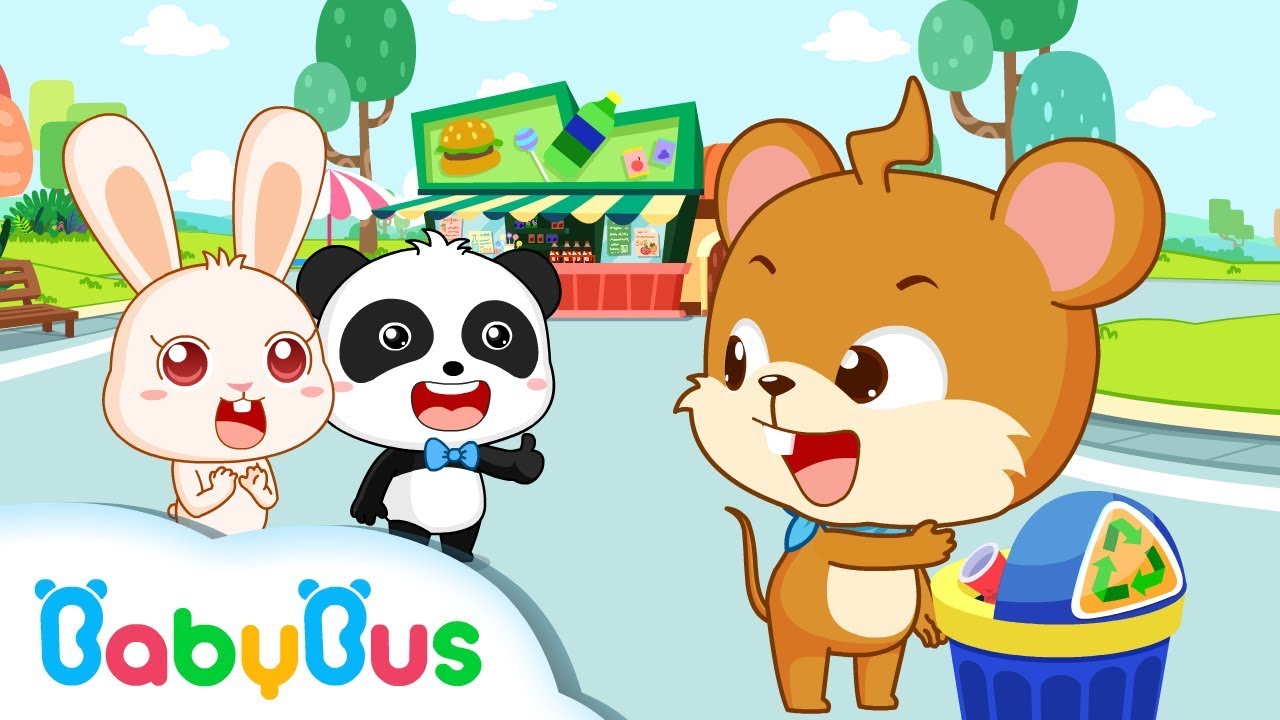 Don't Leave About The Garbage | Animation For Babies | BabyBus - YouTube