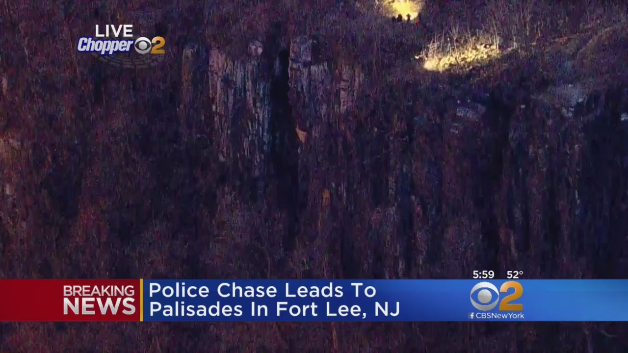 Suspect On Cliff In Fort Lee - YouTube