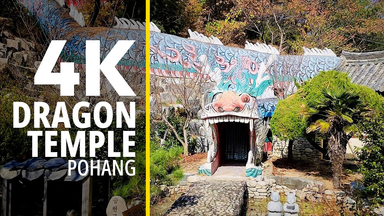 100 m long Dragon Temple | Pohang | 4 K | South Korea - YouTube