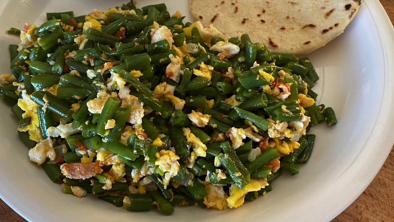 Ejotes Con Huevos,frijoles verdes con huevo - YouTube