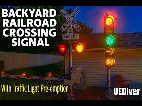 Ultimate Backyard Railroad Crossing Video #2: DIY Traffic Light ...