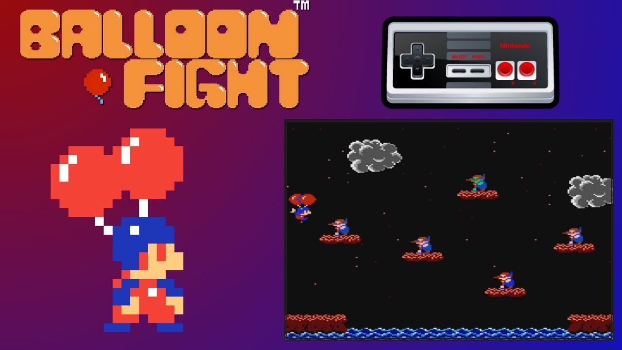 Balloon Fight (NES/Famicom) - Full Gameplay - YouTube