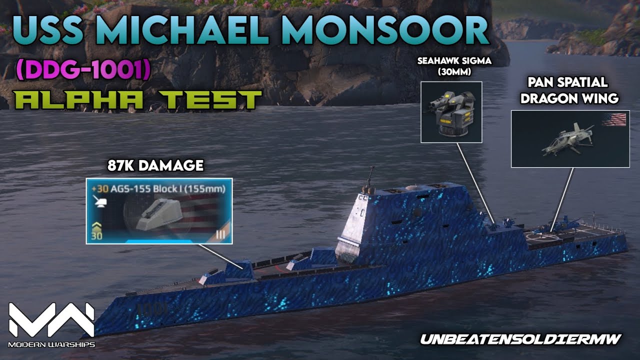 Modern Warships : USS Michael Monsoor Destroyer (DDG-1001) || Alpha ...