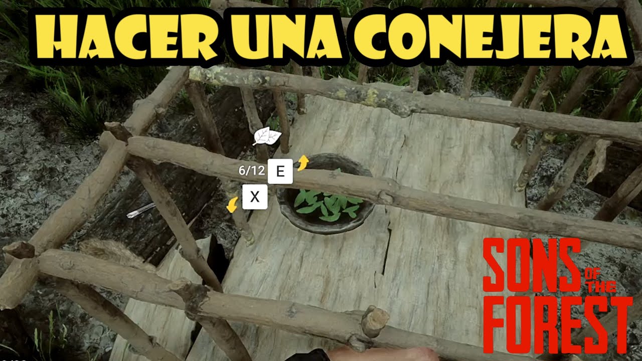 Como hacer una CONEJERA en Sons of The Forest🐰 - YouTube