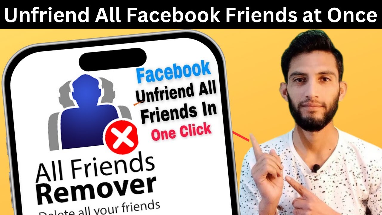 How to unfriend all friends on facebook at once | Facebook me sab ...