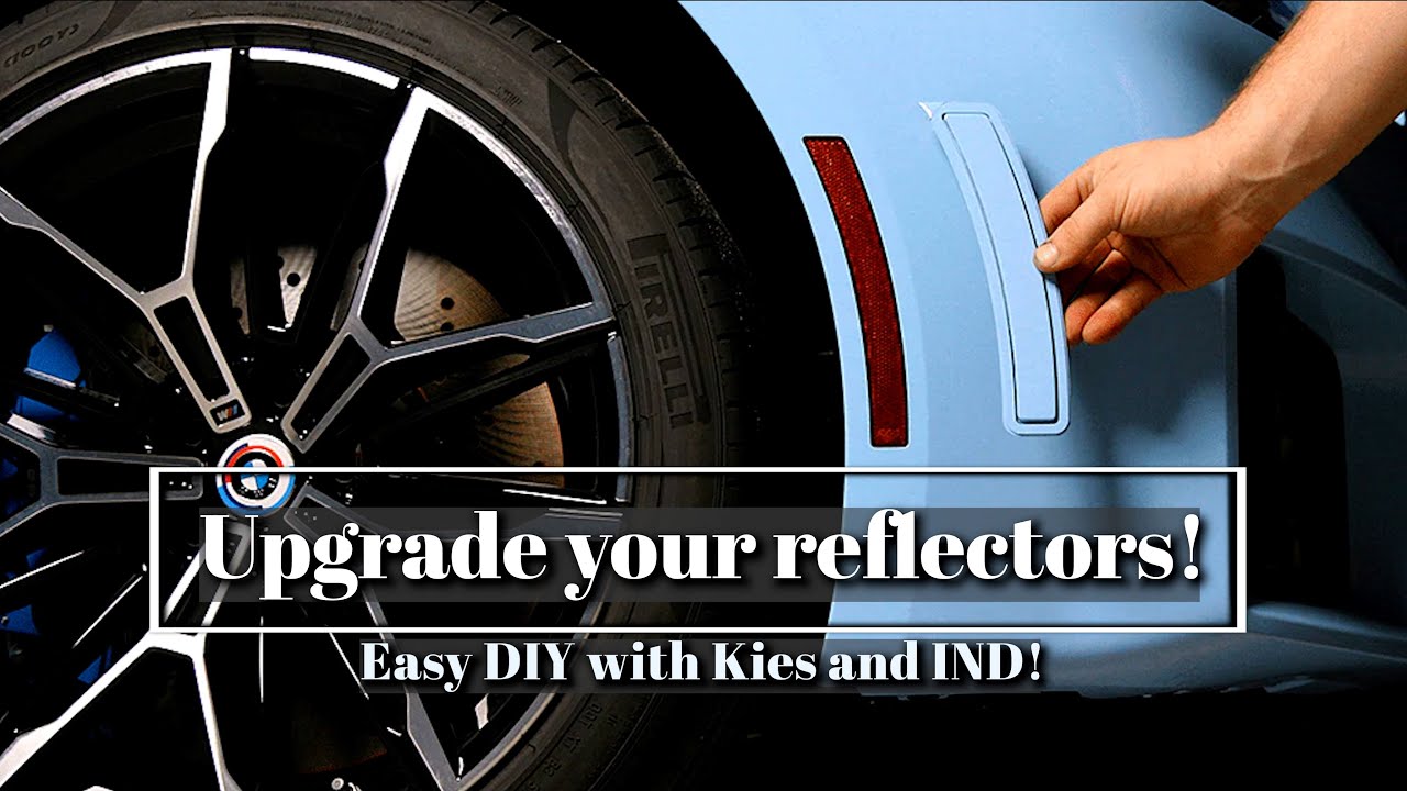 Replace those ugly orange and red BMW reflectors! - Easy DIY - YouTube