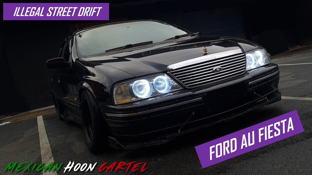 Illegal Street Drifting in the Ford AU Fairmont - MHC - YouTube
