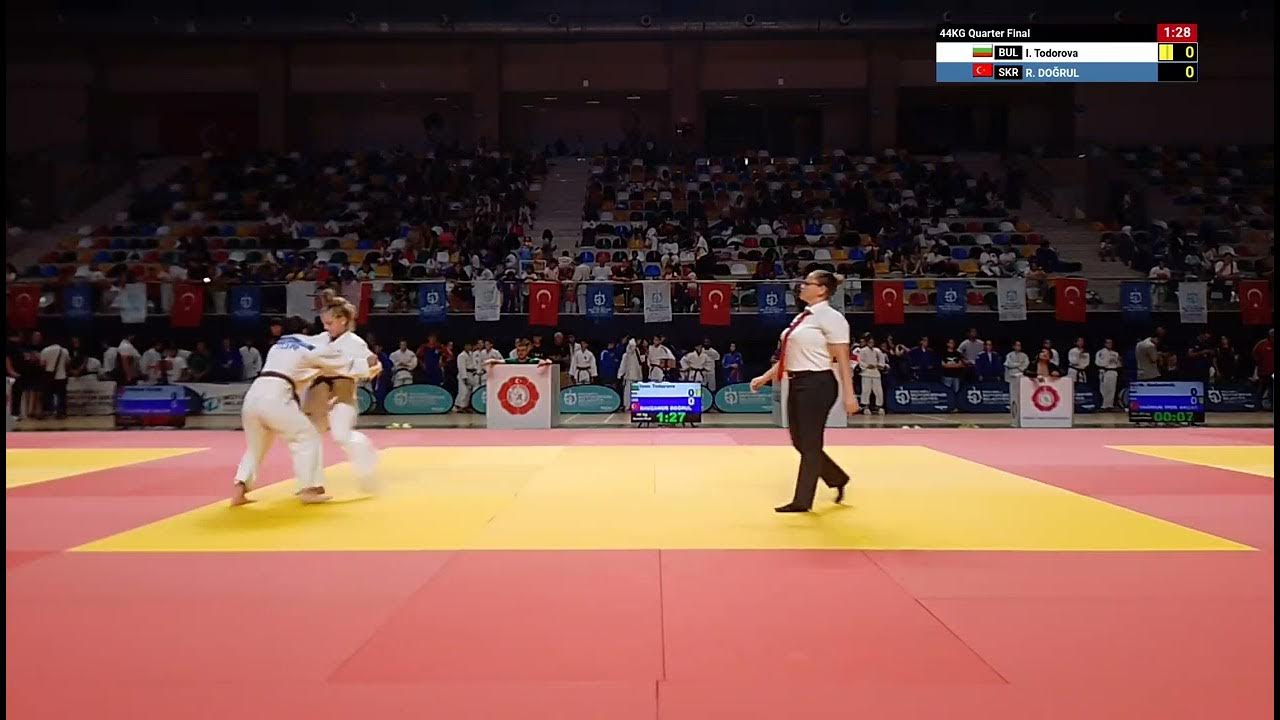 Ivon Todorova - RAVZANUR DOĞRUL 44KG Quarter Final - YouTube