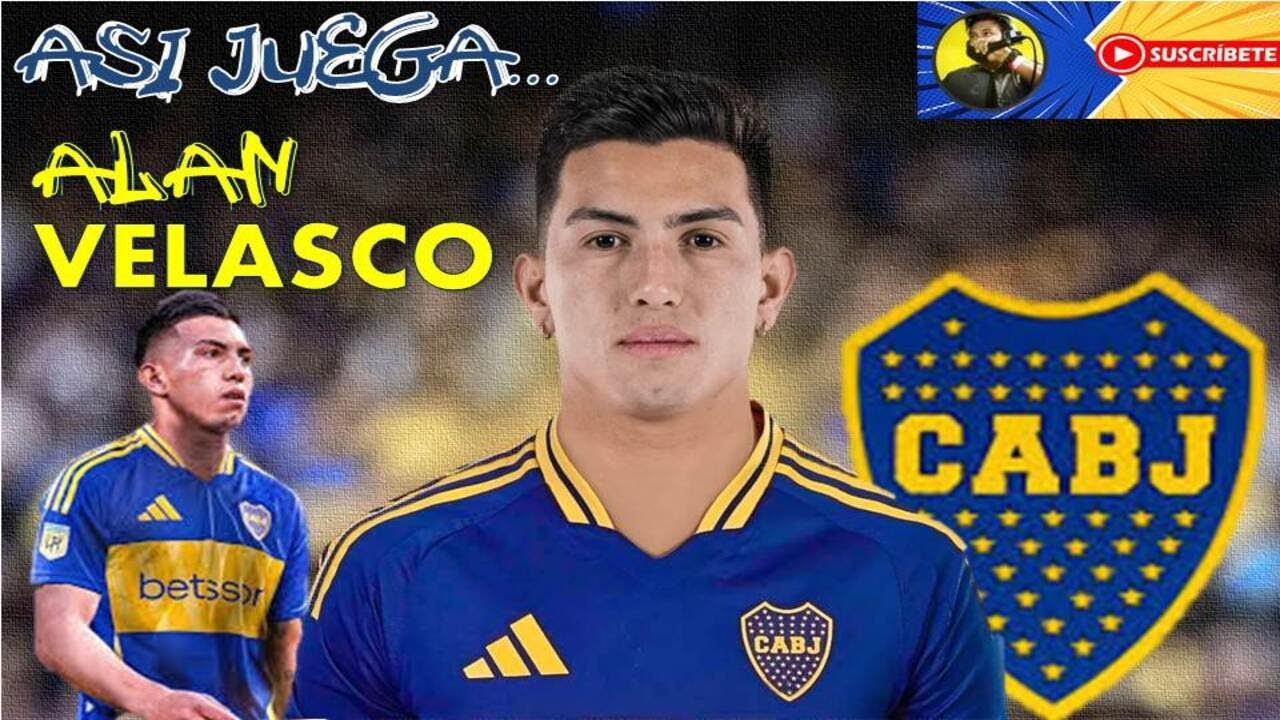 asi juega: ALAN VELASCO---NUEVO JUGADOR DE BOCA - YouTube